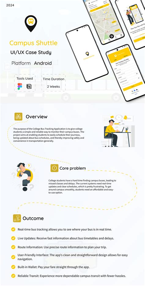 Campus Shuttle College Bus Tracking App Case Study Behance