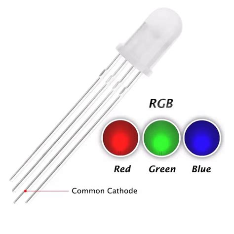 Rgb Led Common Cathode 5mm Multicolor Led For Projects And Displays