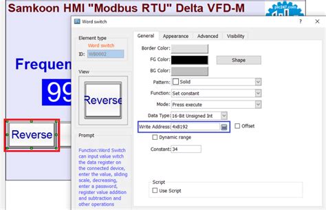Samkoon Hmi Modbus Rtu Delta Vfd M Tutorial