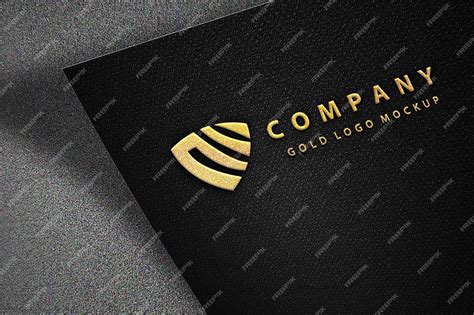 공예 활자에 럭셔리 골드 로고 모형 프리미엄 Psd 파일