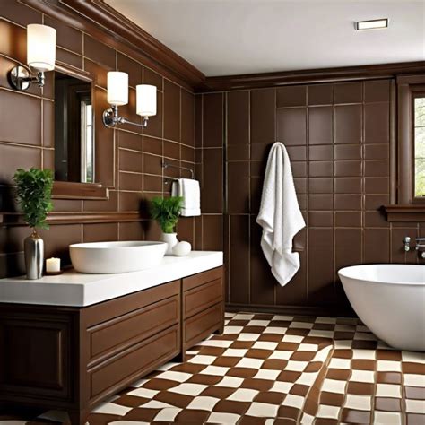 Brown Tile Bathroom Ideas
