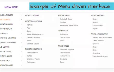 Advantages Of Menu Driven Interface It Release
