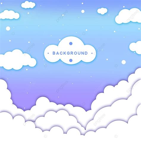 Cloudy Sky Background Plane Style Flat Graphic Design Advertising
