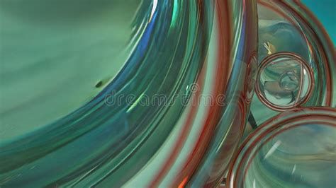 Green Glass Spheres Overlapping Each Other Abstract Dramatic Modern Luxurious And Exclusive