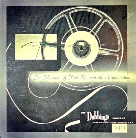 No Artist The Measure Of Your Phonographs Equalization Vinyl Discogs