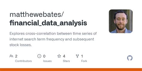 GitHub Matthewebates Financial Data Analysis Explores Cross Correlation Between Time Series