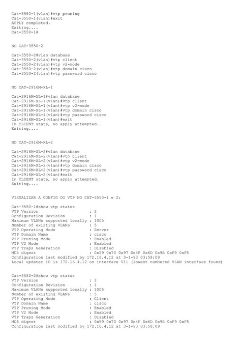 Configurando Vlan Vtp Trunking E Vmps Em Cisco Catalyst Switches