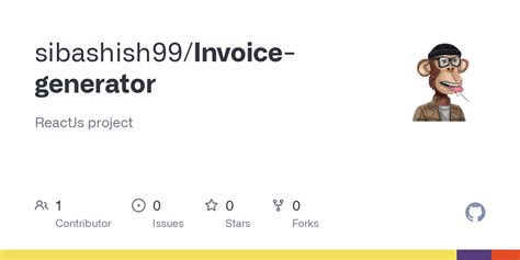 GitHub Sibashish99 Invoice Generator ReactJs Project