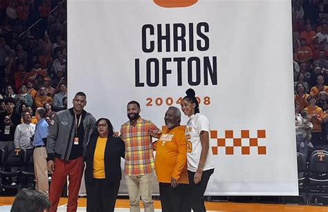 Chris Loftons No 5 Tennessee Jersey Hoisted Into The Rafters Rocky