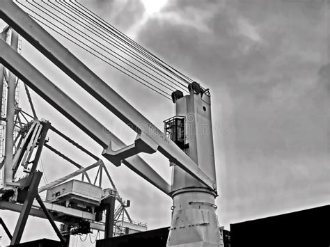 Special Machines A Heavy Forklift With A Special Attachment Used For Loading And Unloading