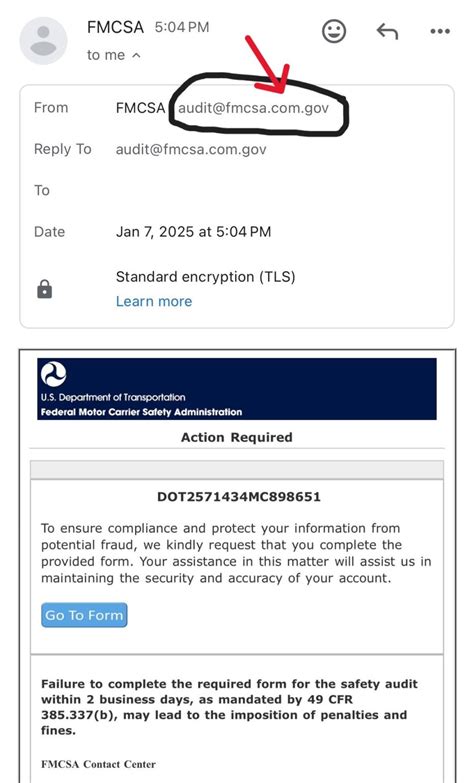 Beware Some Motor Carriers Are Receiving These Emails With The