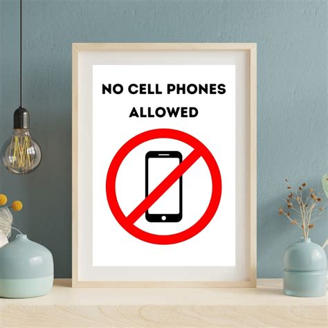 Printable No Cell Phones Allowed Sign Printable No Cell Phone Use In