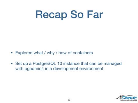 An Introduction To Using Postgresql With Docker And Kubernetes Ppt
