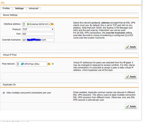 SSL VPN Split Tunneling General Discussion UTM Firewall Sophos Community Connect Learn