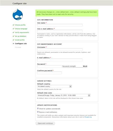 Screenshots Of A Drupal 7 Install Socpub