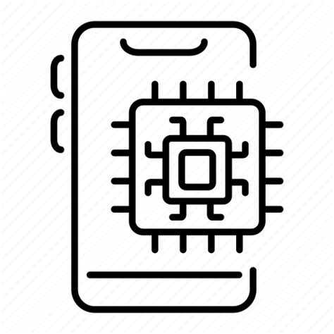 Ai Smartphone Microchip Microprocessor Futuristic Technology Icon Download On Iconfinder