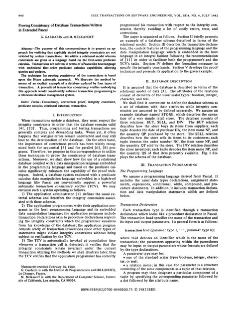 pdf proving consistency of database transactions written in extended