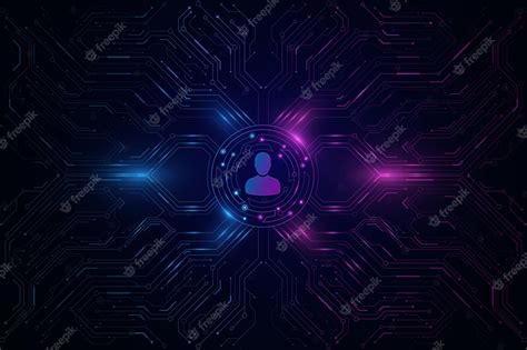 premium vector modern user interface with glowing cpu board storage