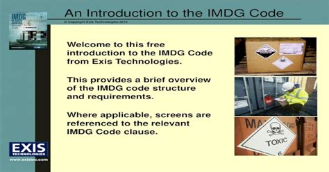 pdf an introduction to the imdg codelayout of the imdg code the code