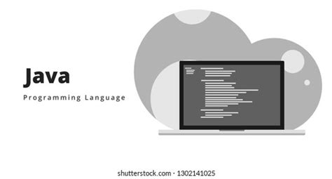 Learn Code Java Programming Language Script Stock Vector Royalty Free