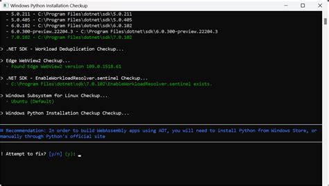 Unocheck 111 Complains About Python Missing Although Its