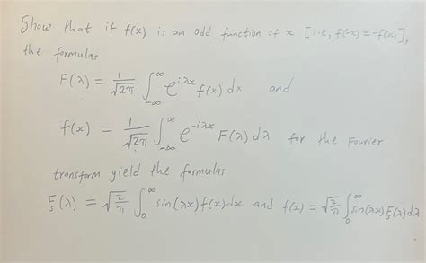 solved show that if f x ﻿is an odd function of