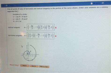 Solved Find All Points If Any Of Horizontal And Vertical Chegg