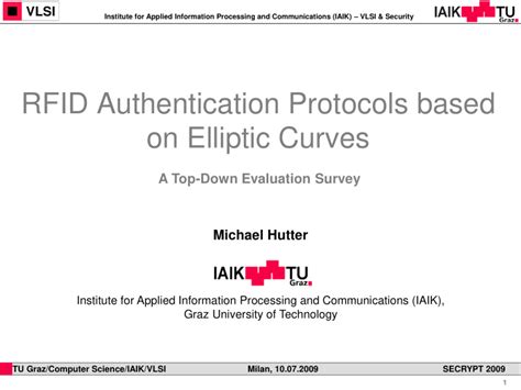 [ppt] rfid authentication protocols based on elliptic curves a top