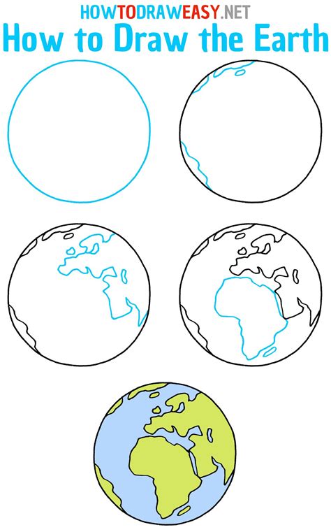 How To Draw The Earth Step By Step Earth Drawings Planet Drawing Earth Sketch