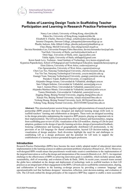 Pdf Roles Of Learning Design Tools In Scaffolding Teacher Participation And Learning In
