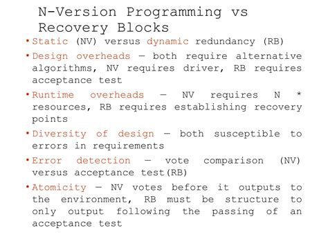 Real Time Systems Fault Tolerance Redundancy Ppt