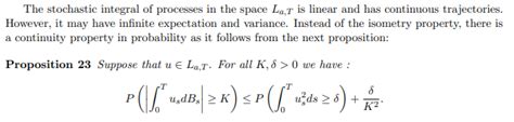 Measure Theory Stochastic Calculus In L 1 Mathoverflow