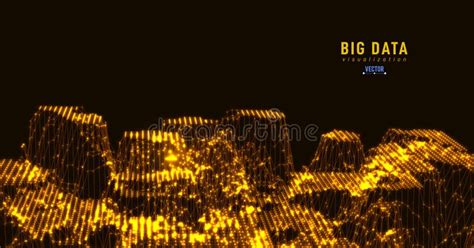 Abstract 3d Big Data Visualization Tangled Graphics Data Streams Infographics Threads Data