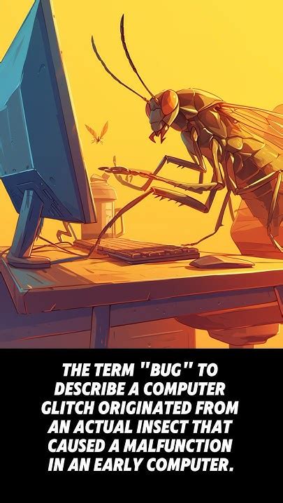 The Term Bug” To Describe A Computer Glitch Originated From An Actual