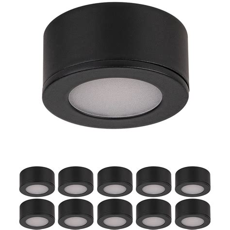 Mini Puck 10 Light 24 Black Puck Lighting Ceiling Light 10 Pack