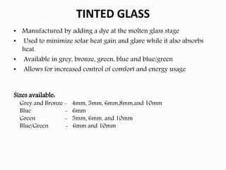 Types Of Glass PPTX