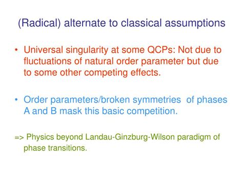 Ppt Deconfined Quantum Criticality Powerpoint Presentation Free