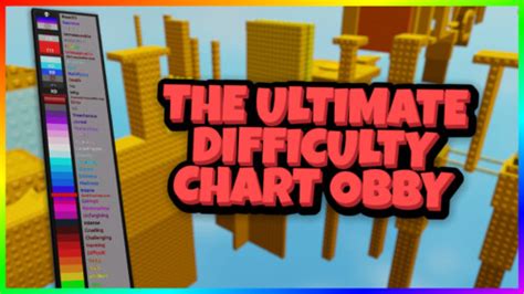 CHALLENGING O Obby Da Tabela De Dificuldade Ultimate Roblox