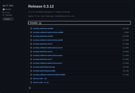 [bug] release binary missing · issue 198 · analogj scrutiny · github