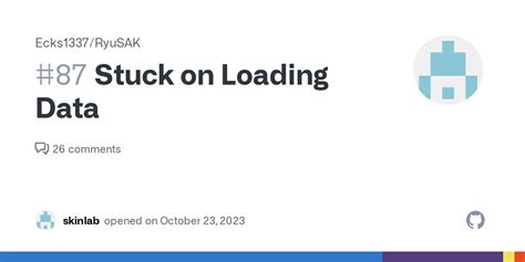 Stuck On Loading Data · Issue 87 · Ecks1337ryusak · Github