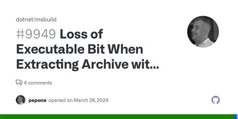 Loss Of Executable Bit When Extracting Archive With Unzip Task · Issue 9949 · Dotnetmsbuild