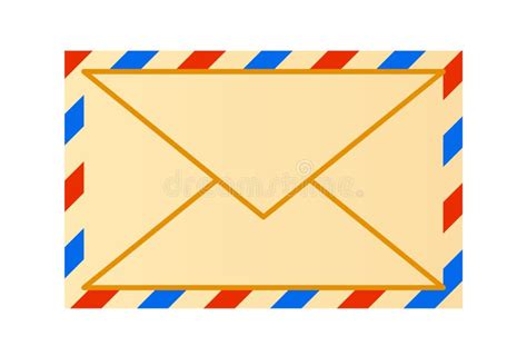 Postal Envelope Modern Flat Design Style Single Isolated Image Stock Vector Illustration Of