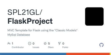GitHub SPL GL FlaskProject MVC Template For Flask Using The Classic Models MySql Database