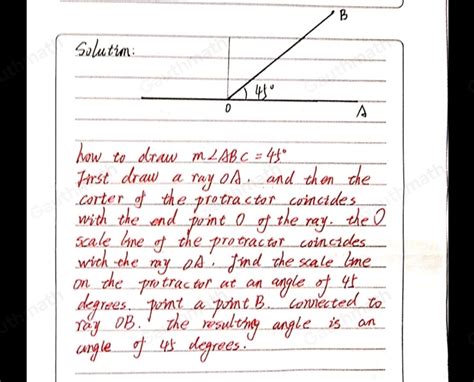using a protractor draw angles with the following gauthmath
