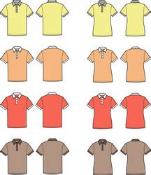 Mens And Womens Polo T Shirt Fashion Cad Vector Image