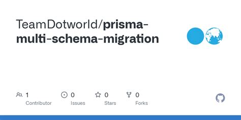 Github Teamdotworldprisma Multi Schema Migration