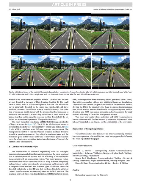Vision Based Real Time Vehicle Detection And Vehicle Speed Measurement Using Morphology And