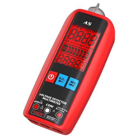 A5 Smart Multimeter Digital 6000 Counts True Rms Ac Dc Current Voltage Detector Pen Capacitance