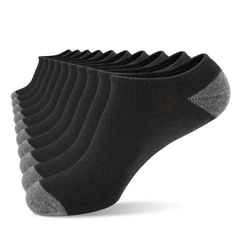 Cooplus 10 Pairs Mens Low Cut Socks Ankle No Show Running Breathable