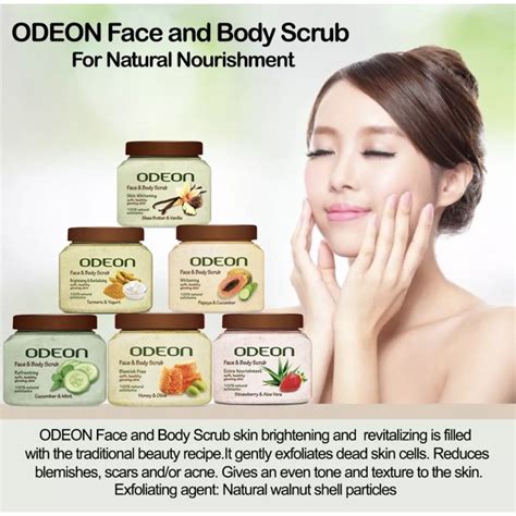Odeon Face And Body Scrub Shopee Malaysia